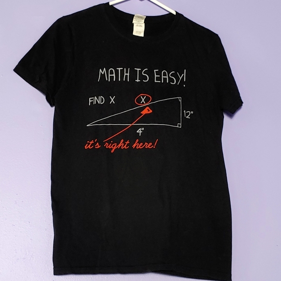 Shirts | Black Math Is Easy Tee Shirt | Poshmark